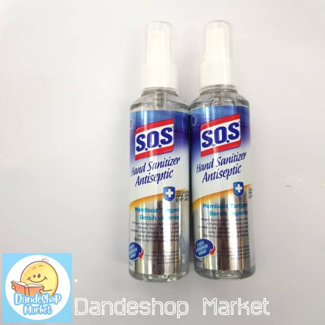 Jual SOS Hand Sanitizer Antiseptic 100ml | Shopee Indonesia