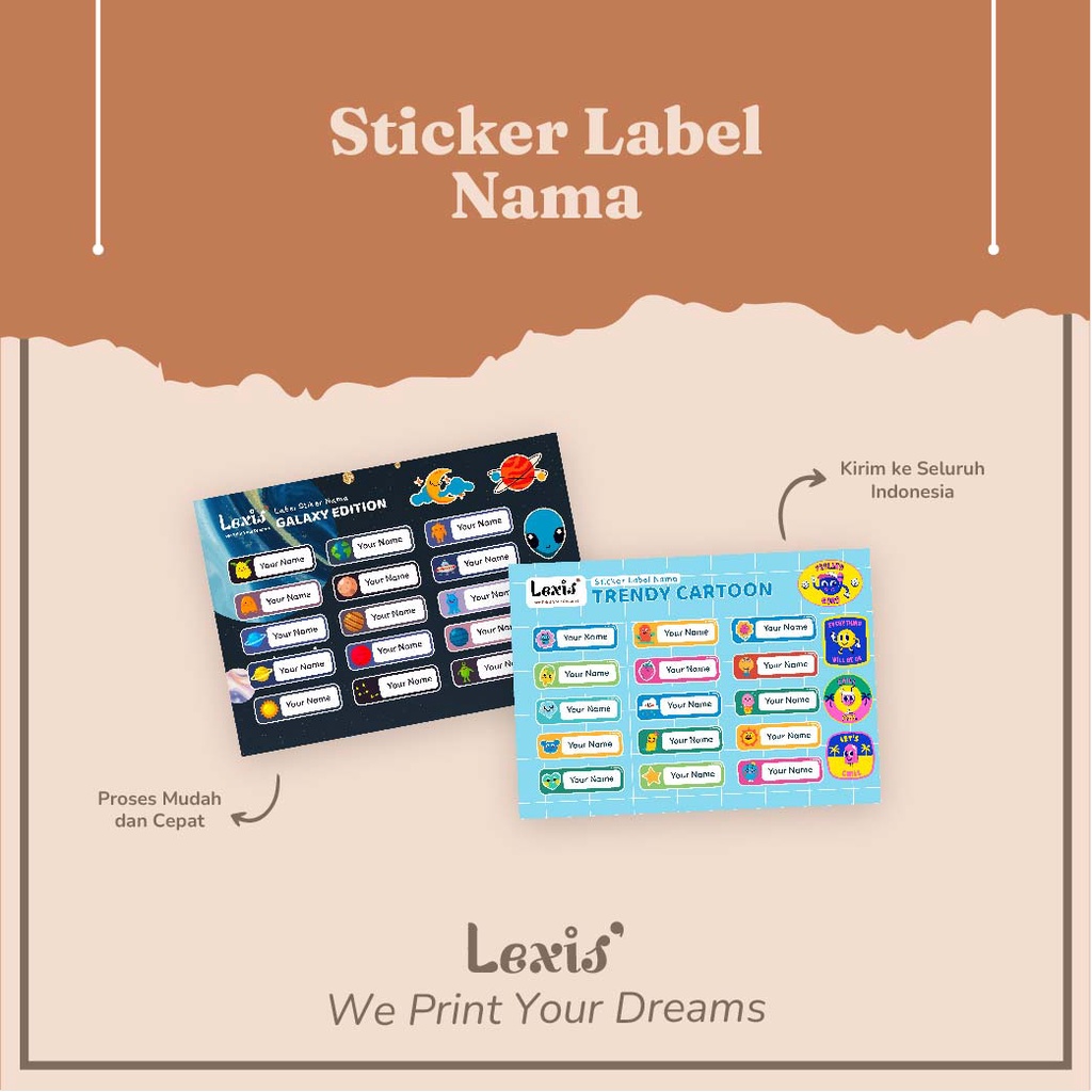 Jual STIKER LABEL NAMA A5 | STICKER NAMA ESTETIK | STIKER UNIK | STIKER ...