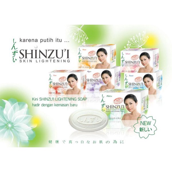 Jual Shinzui Skin Lightening Bar Soap 65gr, 85gr -Sabun Mandi Batang ...