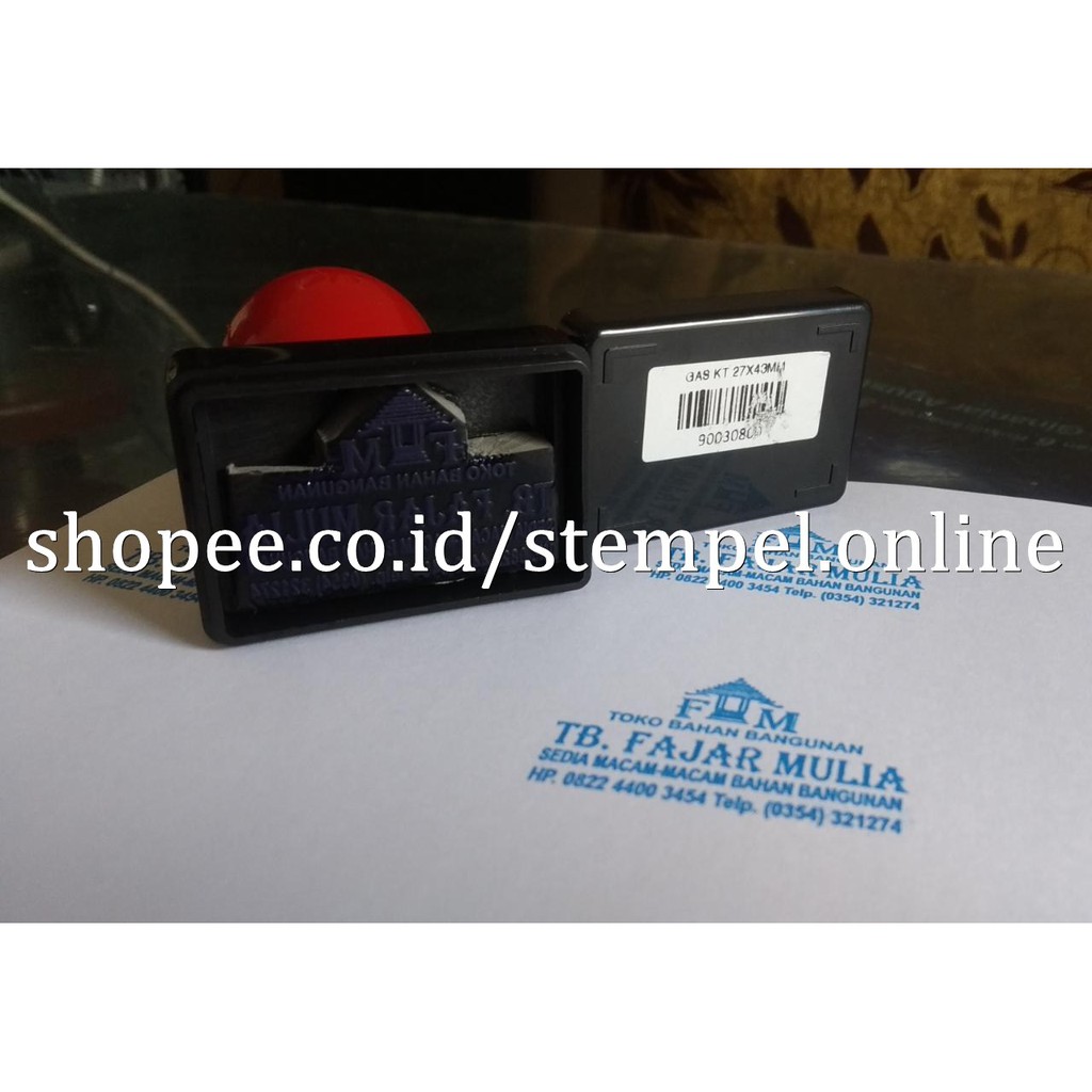 Jual Cetak Stempel PERSEGI, Perusahaan, logo, nama TTD, lunas stampel ...