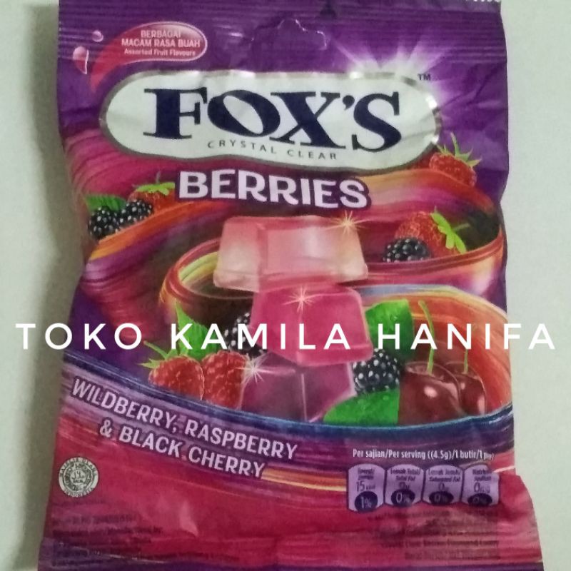 Jual Fox's Berries 90 gram | Permen kristal bening rasa aneka Berry ...