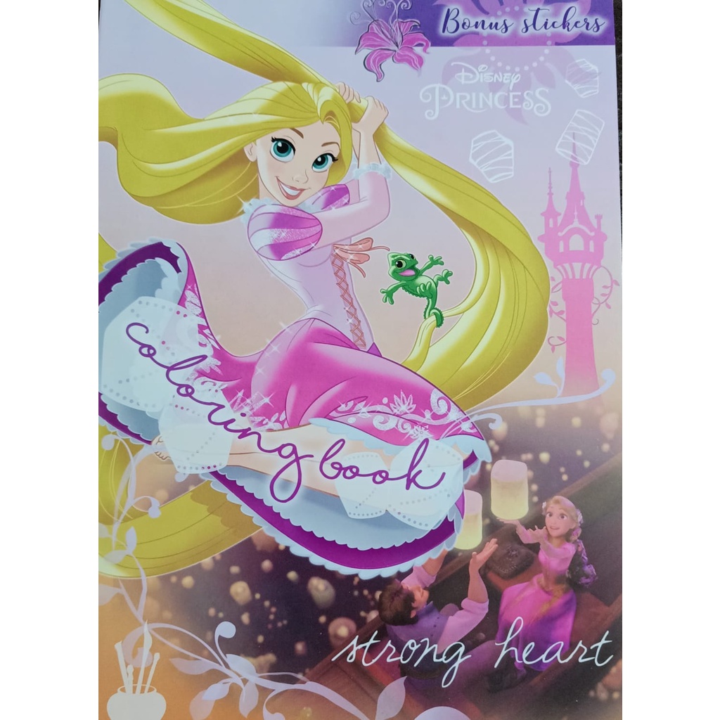 Jual Buku Mewarnai/ Coloring Book Disney Princess Rapunzel " Strong ...