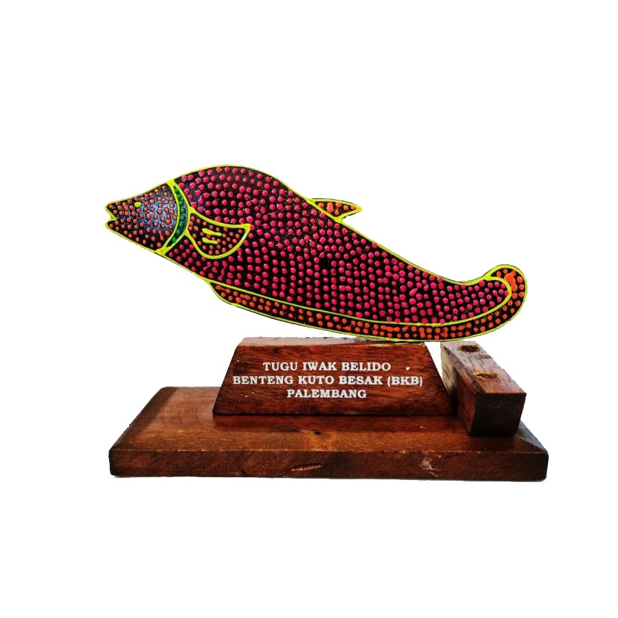 Jual Miniatur Kayu Iwak Belido Khas Palembang | Shopee Indonesia