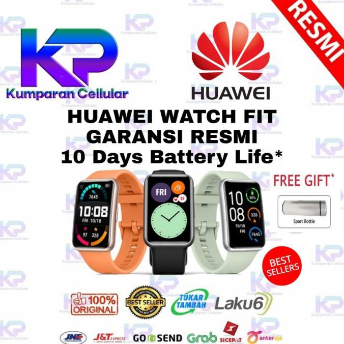 Jual HUAWEI WATCH FIT GARANSI RESMI - Hitam | Shopee Indonesia