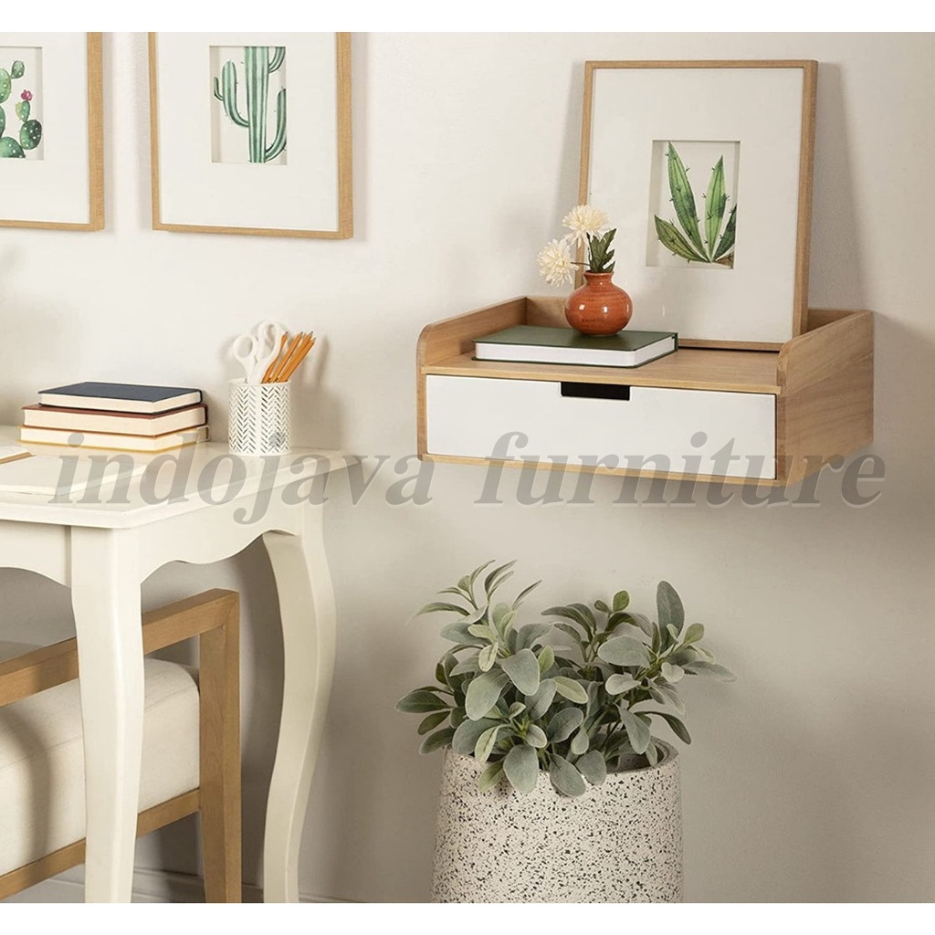 Jual Meja Nakas Dengan Laci meja Ambalan | Shopee Indonesia