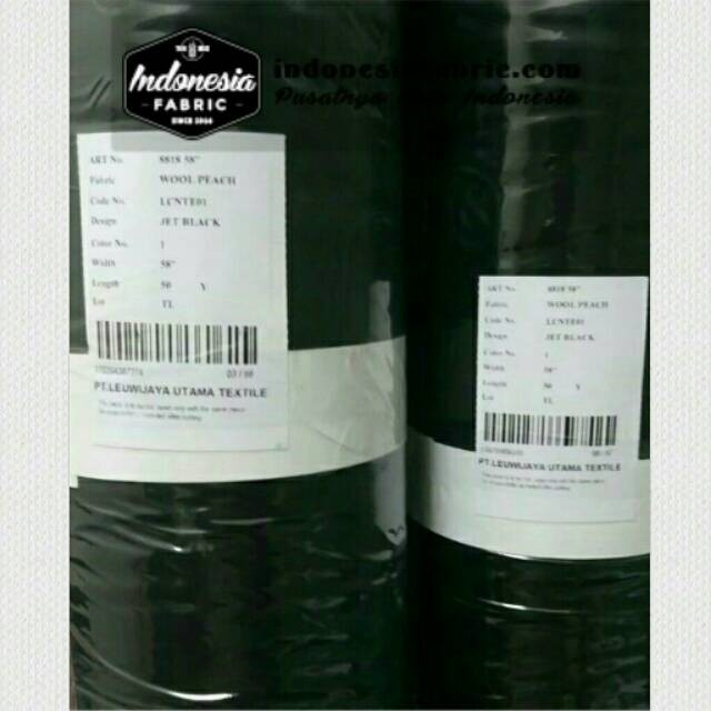 Jual Kain Niqab Kain Abaya Kain wolfis Woolpeach jetblack jet Black ...