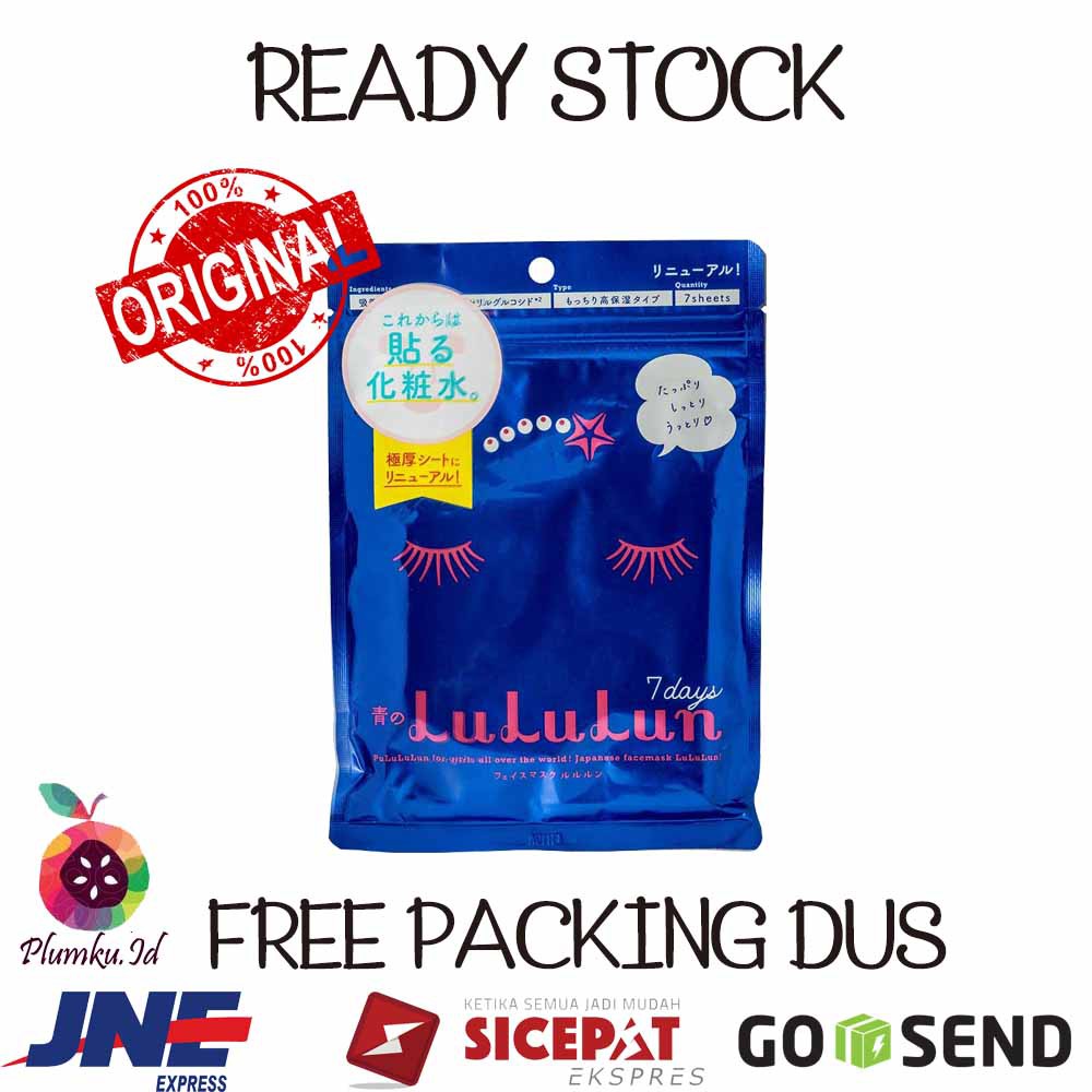 Jual Lululun Face Mask -BIRU,PUTIH,PINK 100% ORIGINAL from JAPAN ...