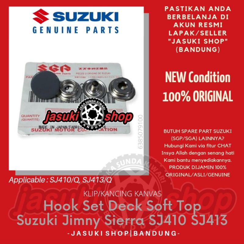 Jual Hook Set Clip Klip Kancing Deck Soft Top Kanvas Suzuki Jimny ...