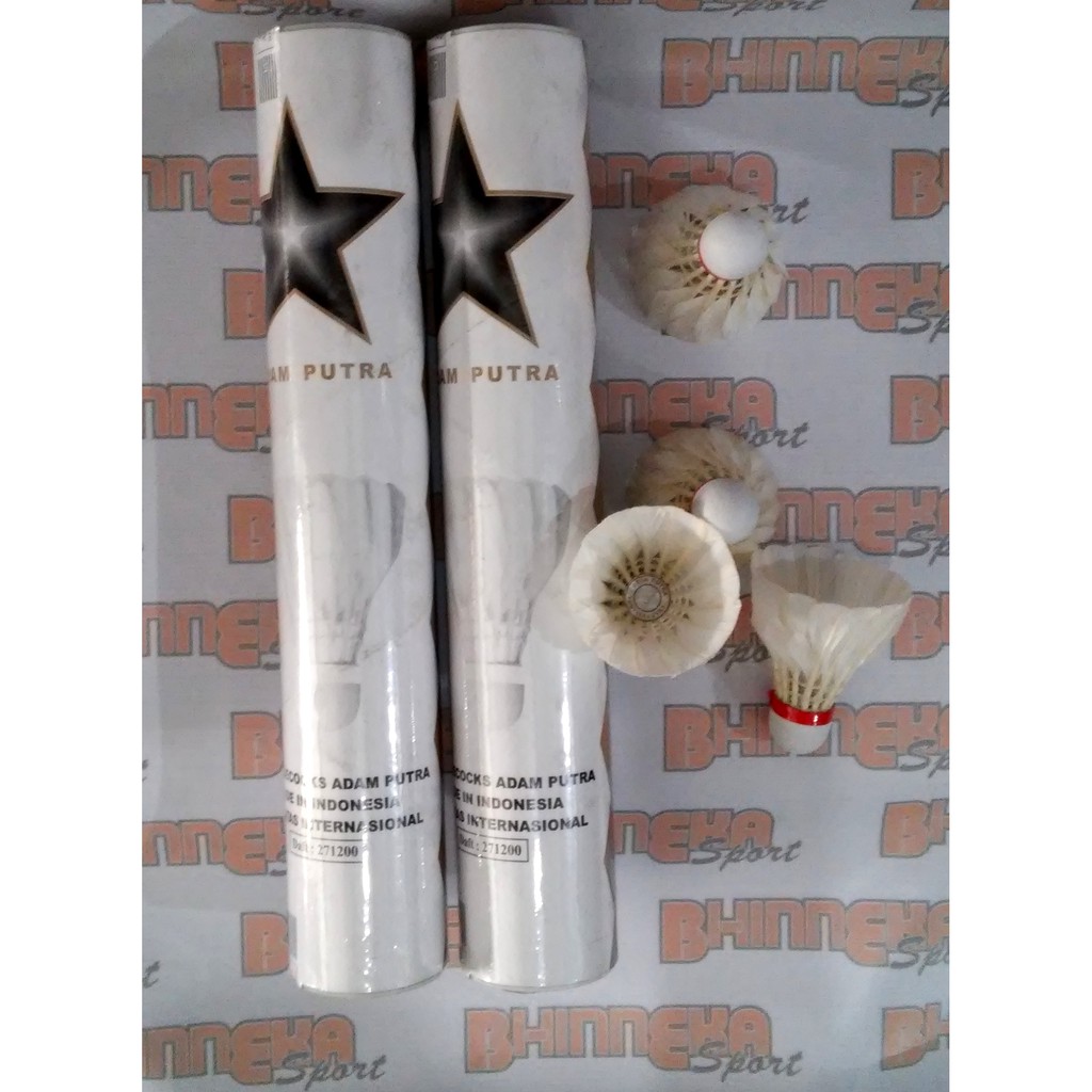 Jual Shuttlecock Bulutangkis Kok Badminton Adam Putra Putih | Shopee ...
