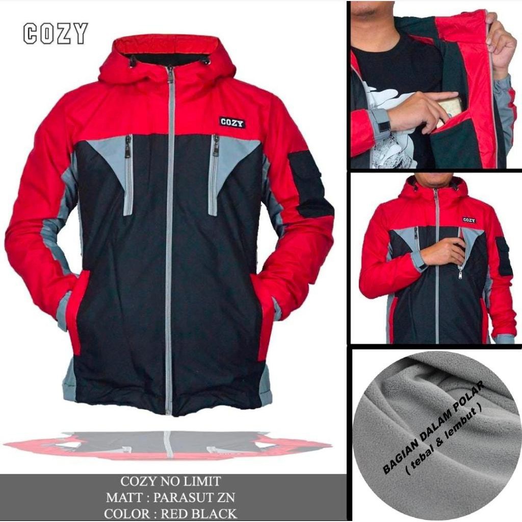 Jual TERLARIS ! JAKET PARASUT PRIA OUTDOOR BAHAN TEBAL HANGAT ...