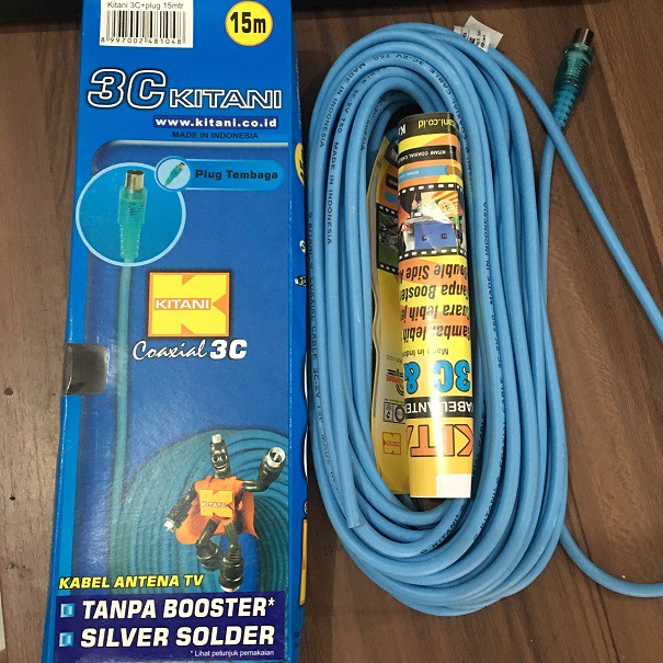 Jual KABEL ANTENA KITANI Bagus Berkualitas Tanpa Booster 15 Meter 15M ...