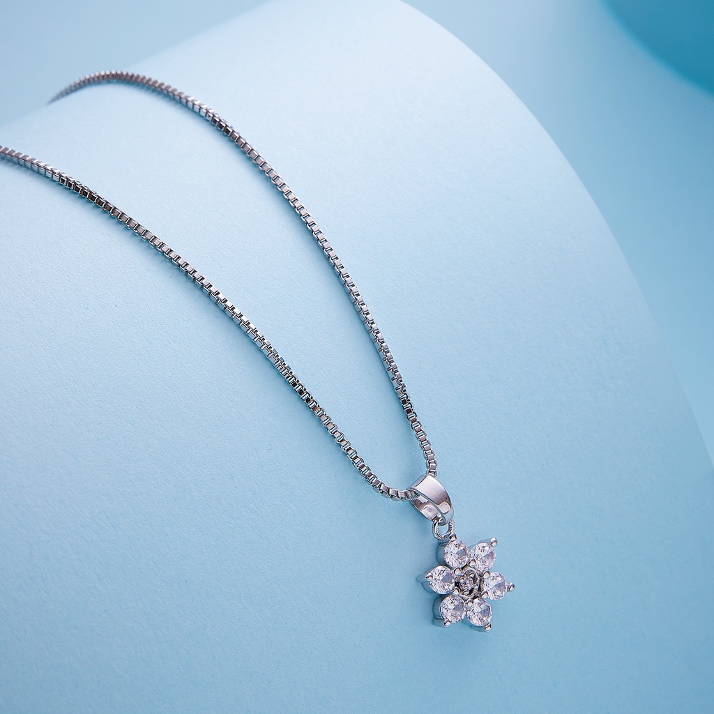 Jual Lavish Jewelry 234N Kalung Titanium Wanita Karat Emas Silver Asli ...