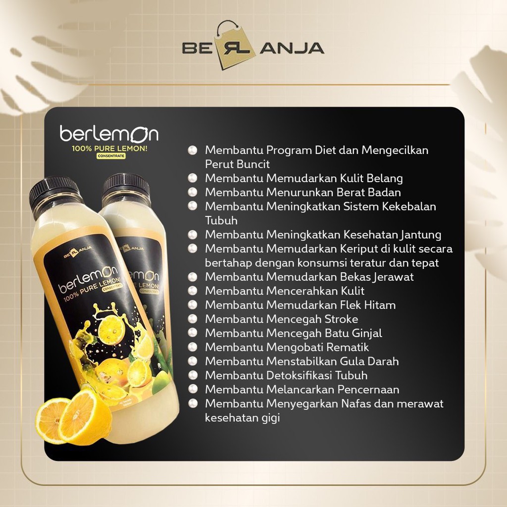 Jual Berlemon/minuman bernutrisi/minuman diet/lemon enak | Shopee Indonesia