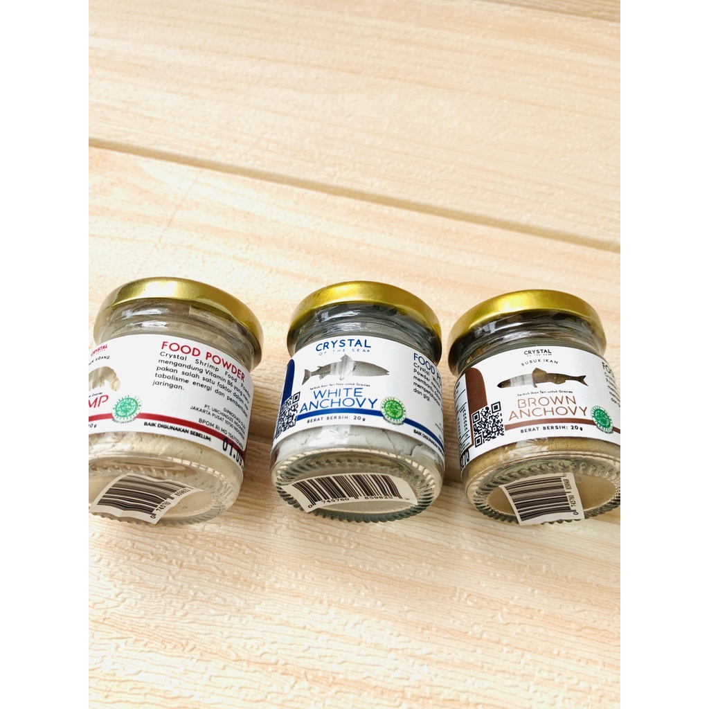 Jual Crystal of the Sea - 20GR White Anchovy + Brown Anchovy + Shrimp ...
