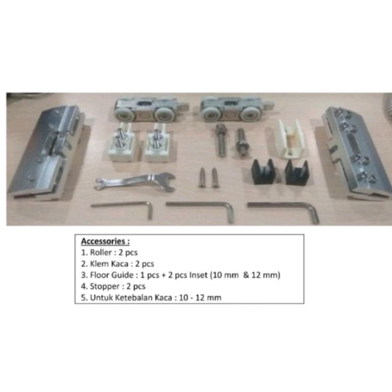 Jual Rel Sliding Pintu Kaca Dekkson SGD ACC L4 8207A Track 200 Cm ...