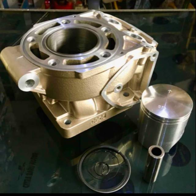 Jual BLOK NINJA R RR GOLD SET PISTON RACING | Shopee Indonesia