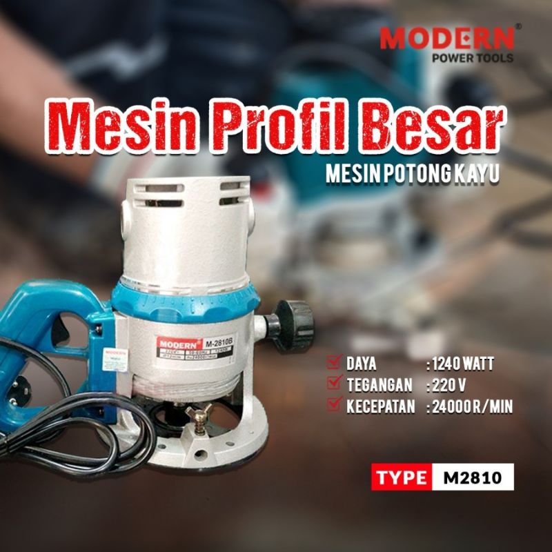 Jual MODERN M-2810 Mesin Router Besar Profil Kayu Wood Trimmer M2810 ...