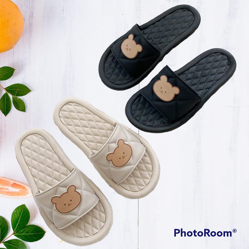 Jual Sandal Slop Kokop Wanita Motif Panda Spon Press Terbaru | Shopee ...