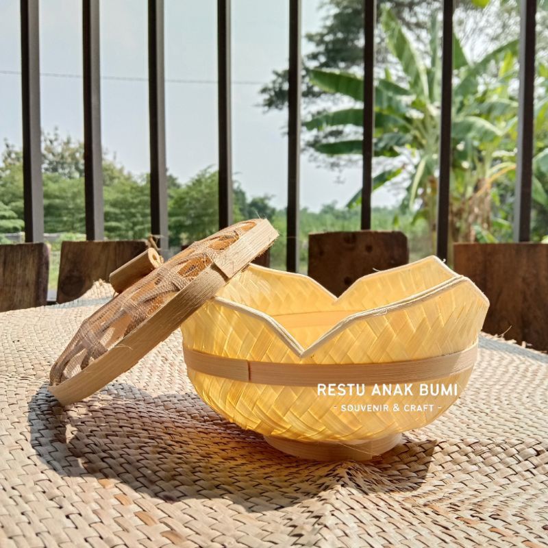 Jual Teratai 16 cm - Teratai mini - Anyaman Bambu Premium - Wadah ...