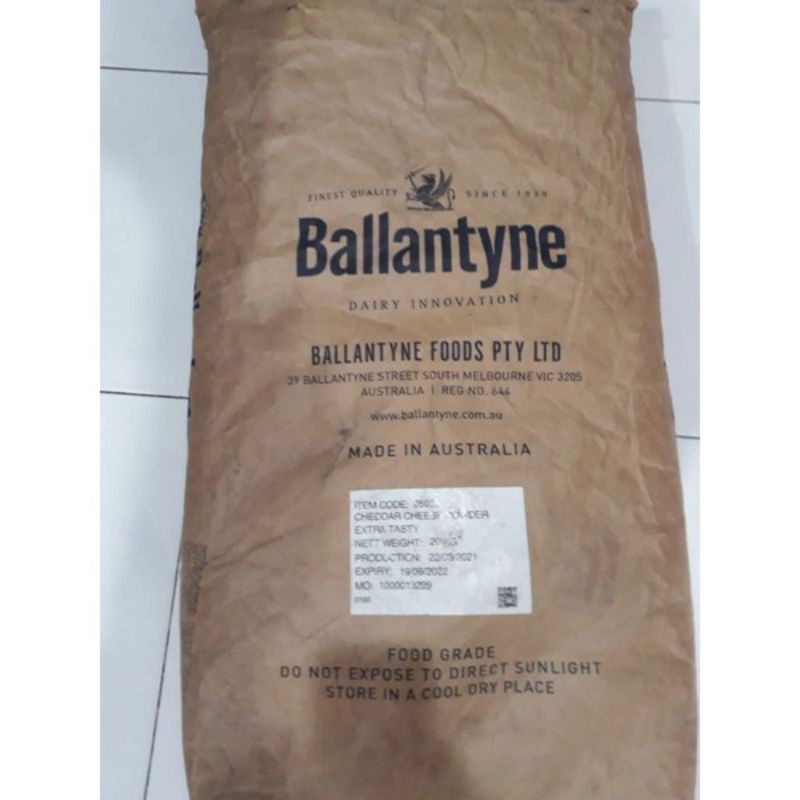 Jual KEJU BUBUK - CHEDDAR CHEESE POWDER BALLANTYNE REPACK 500GR ...