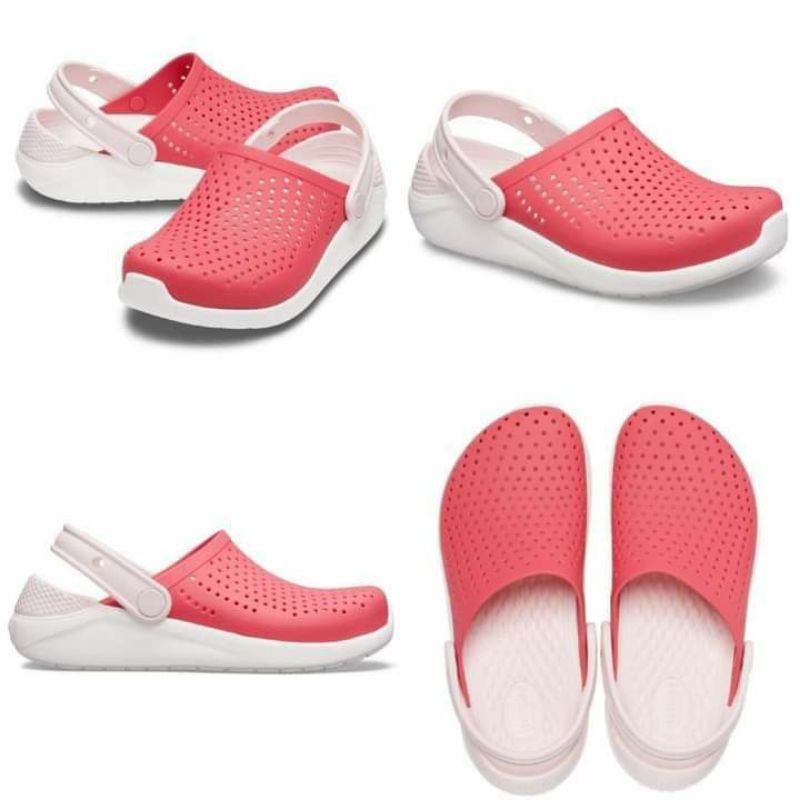 Jual SALEEE 100% Original Crocs Literide Clog Merah Jambu Kids Kode ...