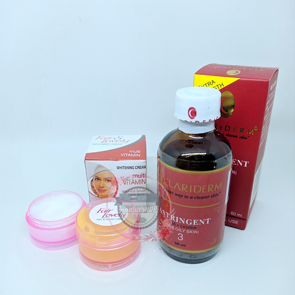 Jual BB _ Toner Clariderm Astringent Alkohol No 3 Original Dan Cream ...