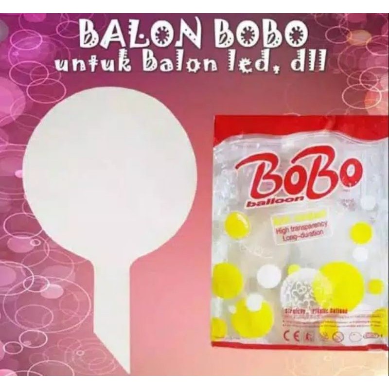 Jual Bobo balloon pvc transparan 18 inch/Balon PVC/Balon Transparant ...