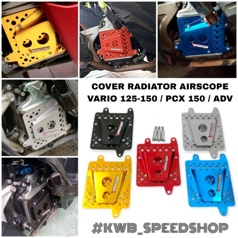 Jual COVER TUTUP RADIATOR VELOSCOP AIRSCOP HONDA VARIO 125 150 PCX 150 ...