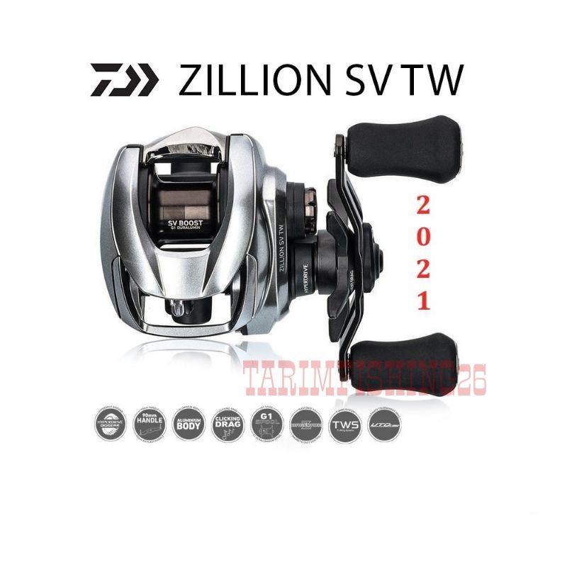 Jual Reel Daiwa Zillion SV TW 2021 1000XHL | Baitcasting | Made in Japan | Shopee Indonesia