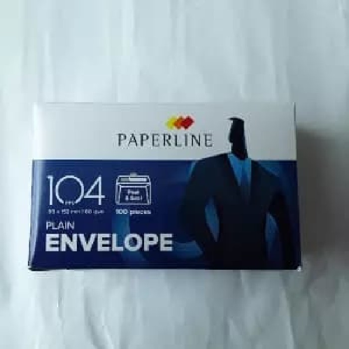 Jual AMPLOP KECIL PAPERLINE 104 PUTIH POLOS UKURAN 95 X 15 | Shopee ...