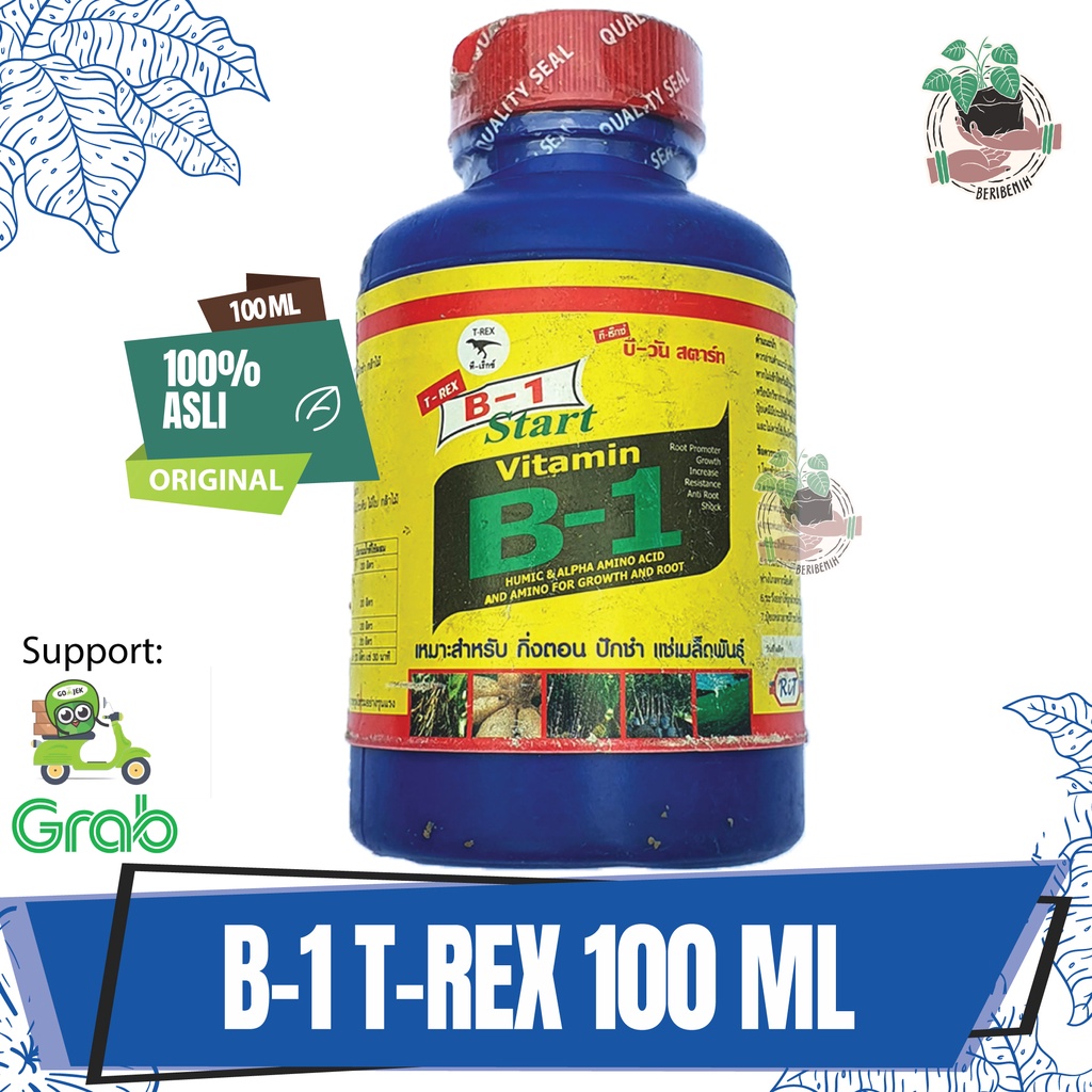Jual Pupuk Vitamin B1 Thailand T REX Anti Stress Akar Tanaman Hias ...