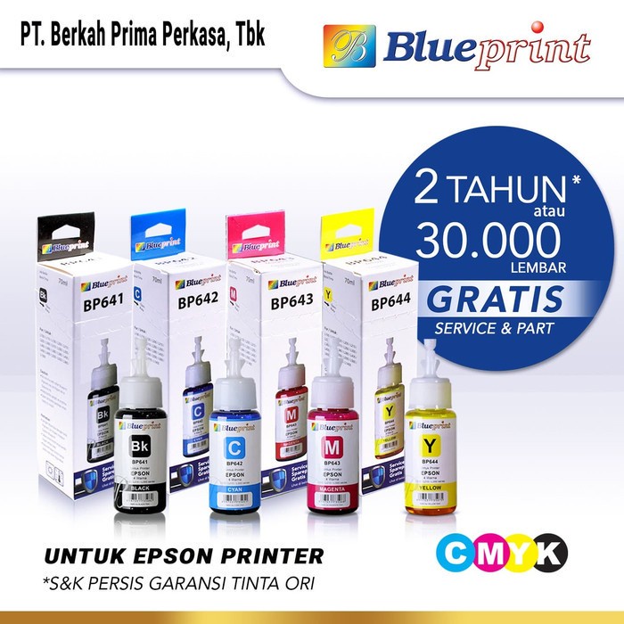 Jual Tinta Epson Original BLUEPRINT 664 For Printer Epson L120 L220 ...