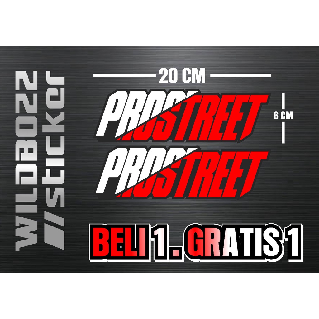 Jual STICKER PROSTREET KEREN ( CUTTING STICKER ) | Shopee Indonesia