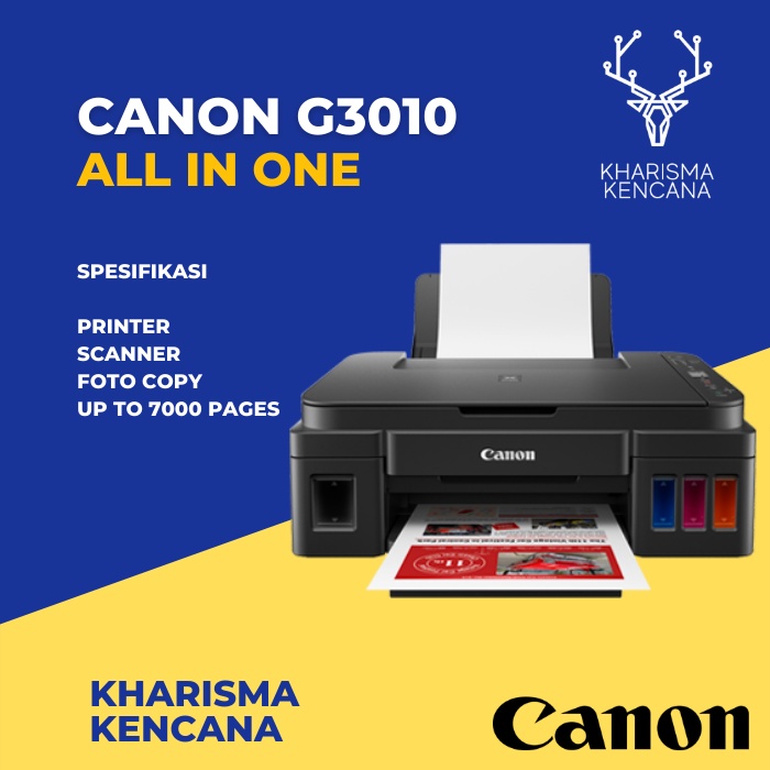 Jual Printer Canon Inkjet PIXMA G3010 ( Print, Scan, Copy, Wi-Fi ...