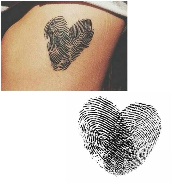 Jual Tato Basic Tahan 5-7 Hari Tato Temporer sidik jari Tato love Tato ...