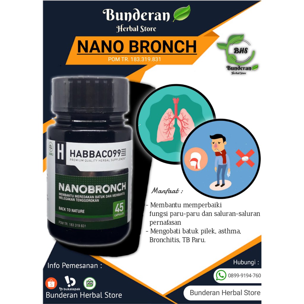 Jual NEW!! NANO BRONCH Herbal PARU-PARU/PERNAFASAN/BATUK/ASMA ...