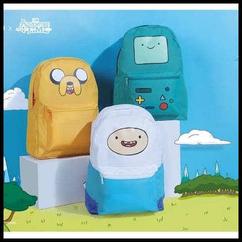 Jual Tas Ransel Backpack Adventure Time Finn Jake Beemo Bmo Miniso ...