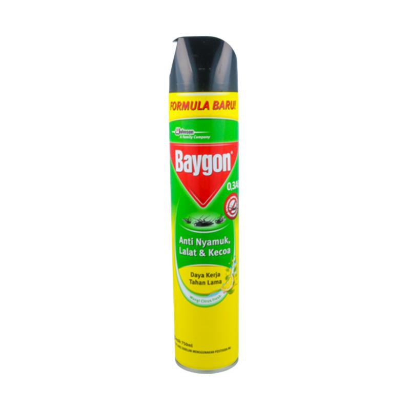 Jual Baygon Citrus Fresh Obat Nyamuk [600 mL] | Shopee Indonesia