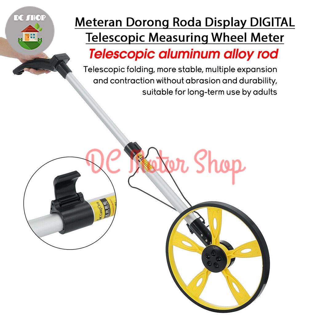 Jual Meteran Dorong Roda Display DIGITAL Telescopic / Measuring Wheel ...