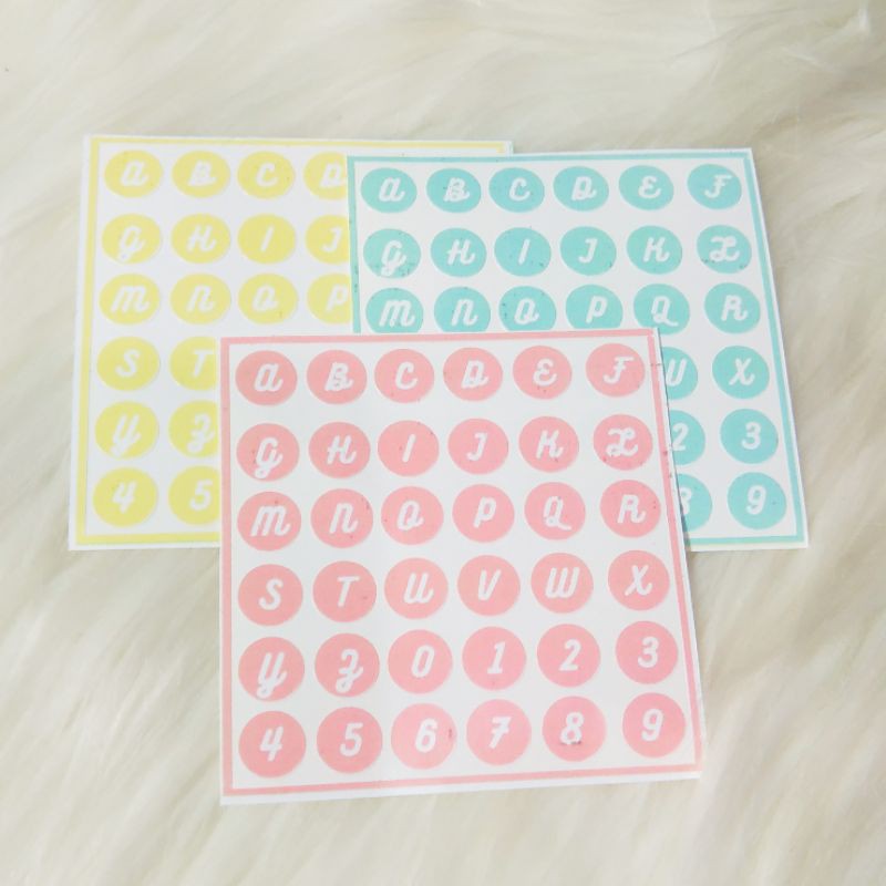 Jual Sticker alphabet sticker abjad sticker aesthetic sticker sticker ...