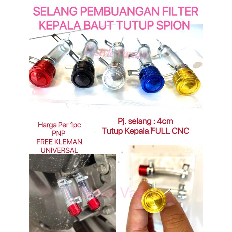 Jual TUBE DRAIN AIR SELANG Filter UDARA Beat SCOOPY NMAX AEROX NEW OLD ...