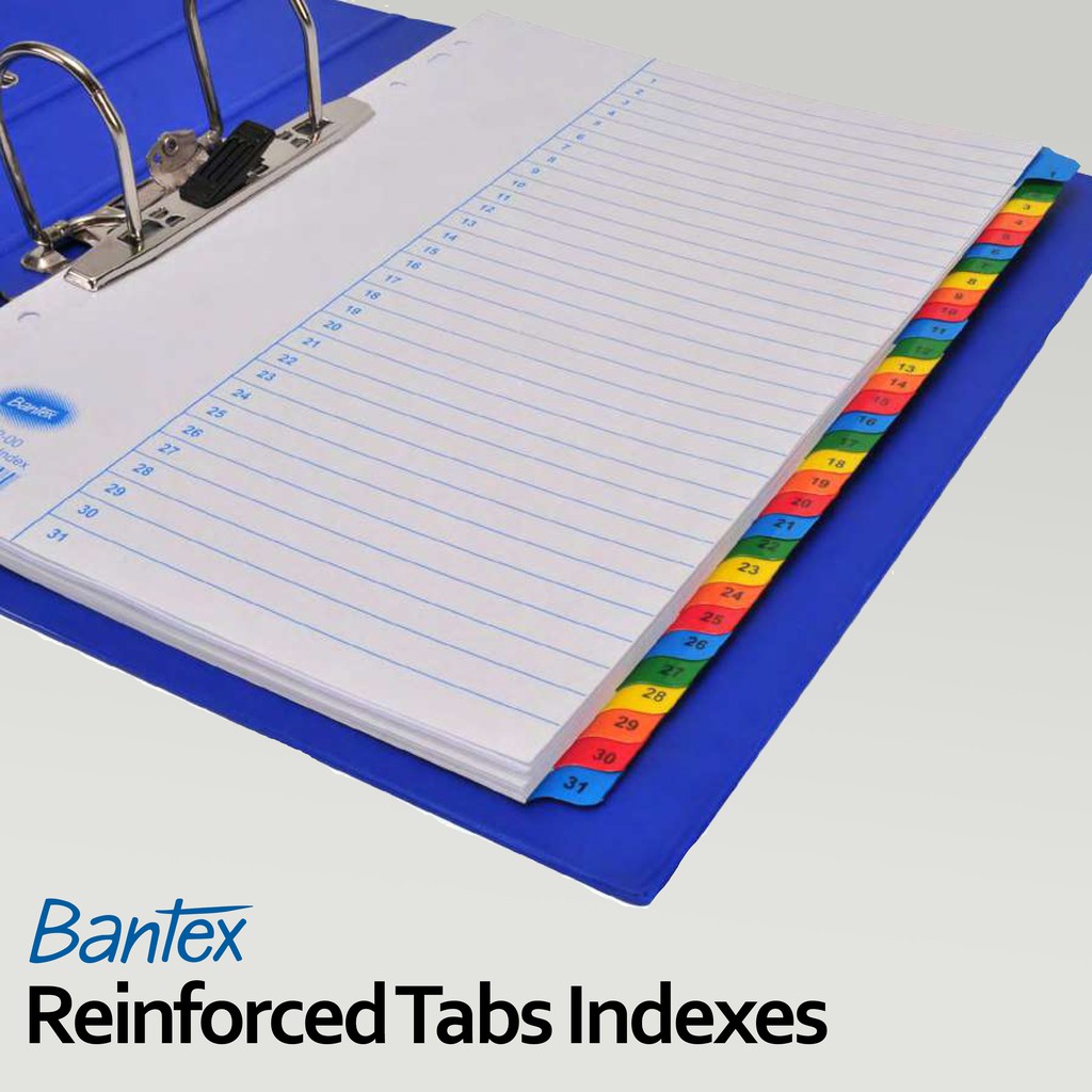 Jual Bantex Kertas Pembatas / Pembatas Kertas Binder A4 Index Tipe ...