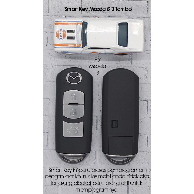 Jual Remote Kunci Smart Key Mobil Mazda6 3 Tombol | Shopee Indonesia