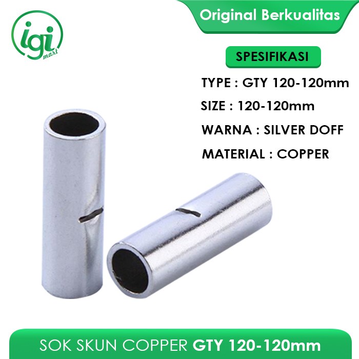 Jual KABEL SKUN KONEKTOR SOK GTY-120 / CABLE LUGS CONNECTOR SOCK GTY 120 | Shopee Indonesia