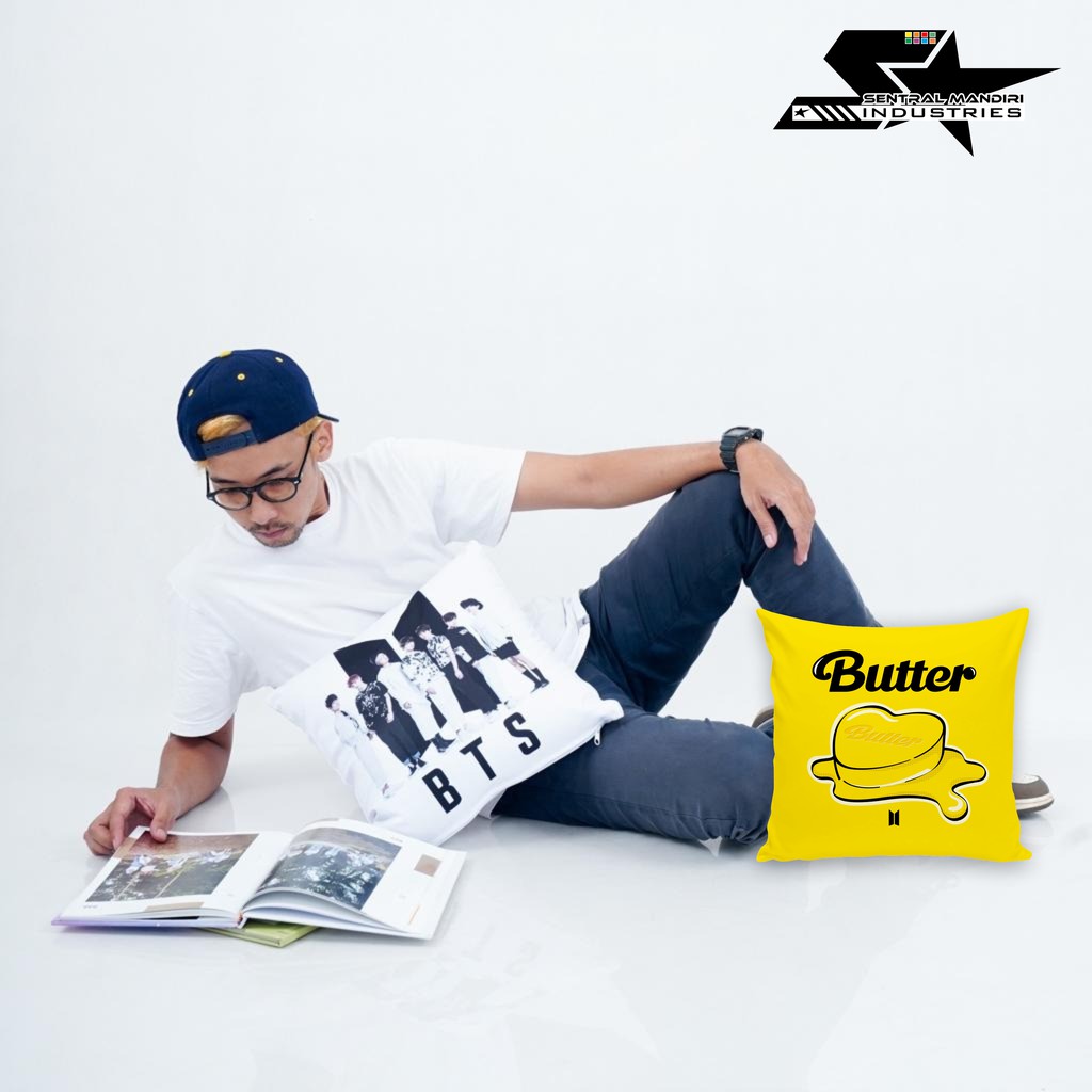 Jual BANTAL PRINTING KPOP BTS BUTTER | Shopee Indonesia