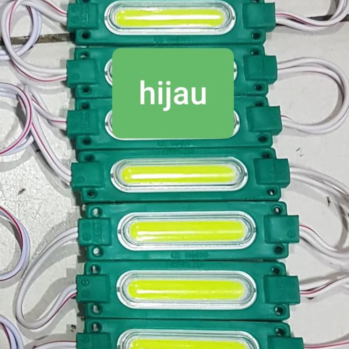 Jual Lampu Led Modul Cob Hijau Green 12V 2.4W 6818 12 Volt 6 Mata Led Warna | Shopee Indonesia