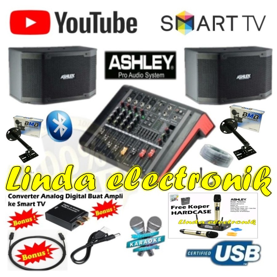 Jual paket sound system ashley studio 4 ashley k2310 ashley mic ...