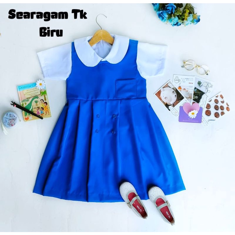 Jual SERAGAM TK ANAK CEWEK/SERAGAM TK BIRU/SERAGAM TAMAN KANAK-KANAK ...