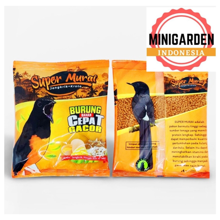 Jual VOER SUPER MURAI 100 GRAM pakan burung murai voer jangkrik kroto ...