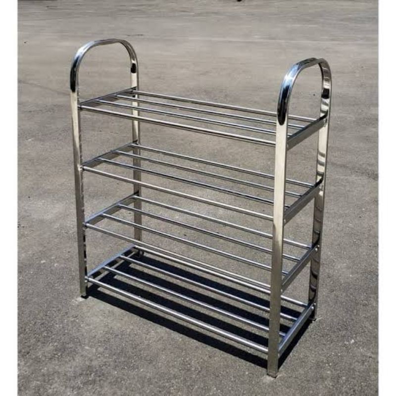 Jual Rak Sepatu Stainless Steel Susun 4 Anti Karat | Shopee Indonesia